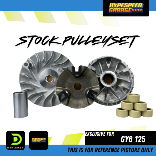 HYPESPEED PULLEY SET GY6 125 (PULLEY & DRIVEFACE & BACK PLATE & SLIDER ...
