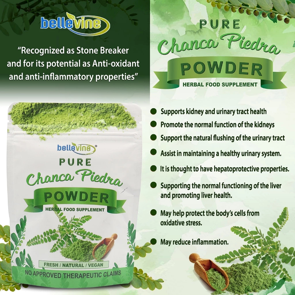 Bellevine Pure Chanca Piedra Food Supplement Powder 50 grams | Shopee ...