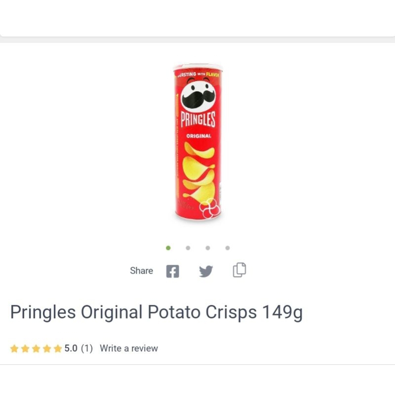 Pringles 149g per box for only 780pesos | Shopee Philippines