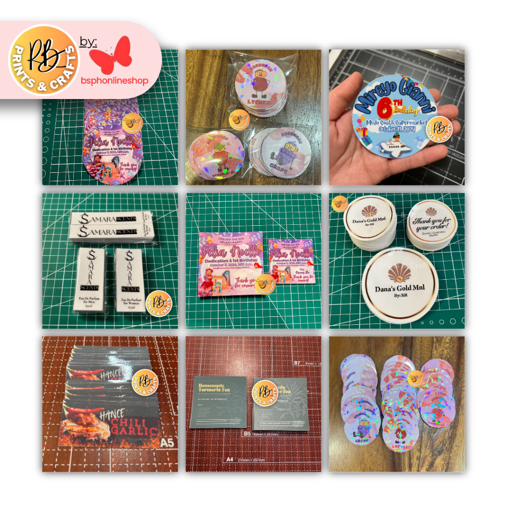 CUSTOMIZED/ PERSONALIZED STICKER LABEL (WATERPROOF, FADEPROOF ...