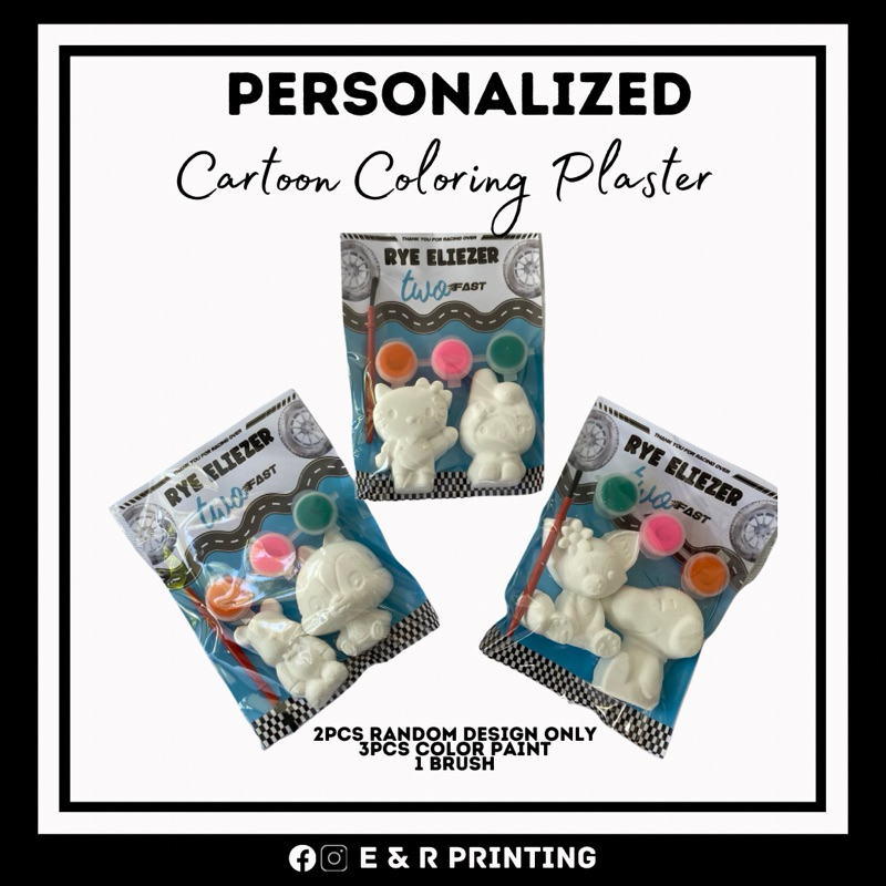 Personalized Cartoon Coloring Plaster Souvenir | Shopee Philippines