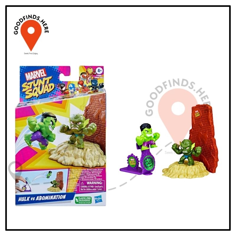 Hasbro: Marvel Stunt Squad Hulk Vs Abomination Action Figures | Shopee ...