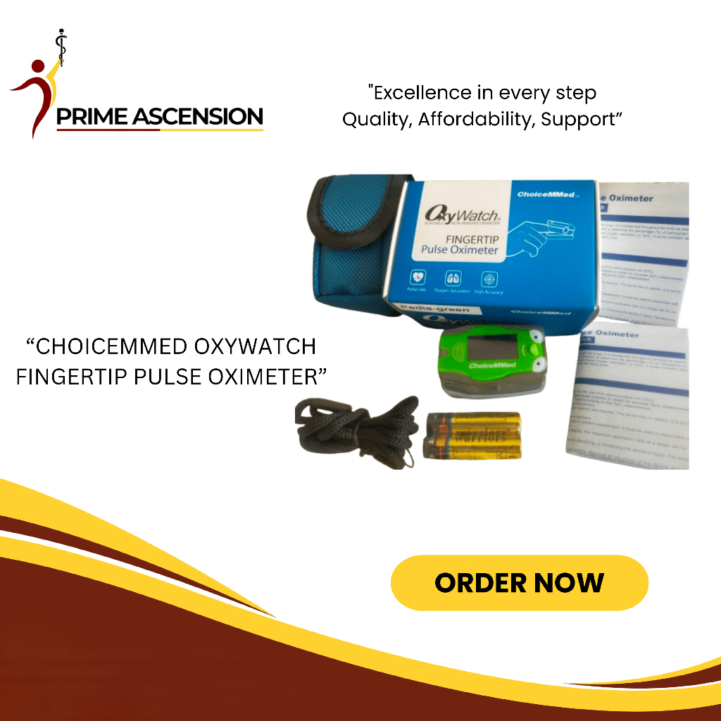 CHOICEMMED OXYWATCH FINGERTIP PULSE OXIMETER | Shopee Philippines