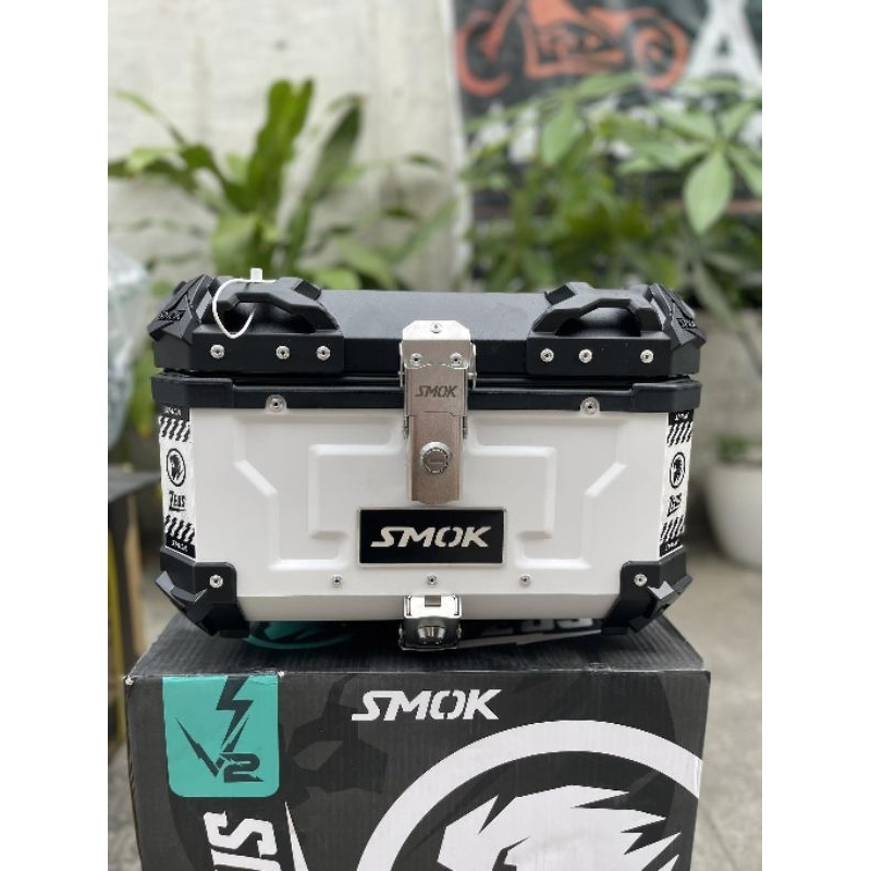 NEW ‼️ 45L-55L ALLOY TOP BOX with backrest & baseplate (COD) | Shopee ...