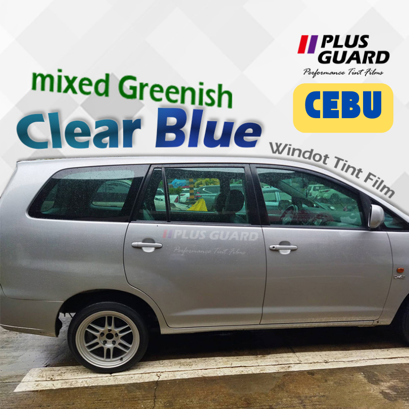Clear Bluish mixed Greenish Tint Film Clarity night UV protect heat ...