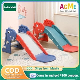 Foldable Slide for Kids Playground with Basketball Hoop For 0-3 Years ...