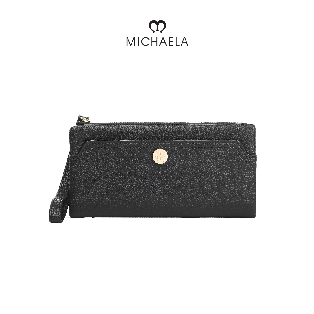 MICHAELA Trendy Wristlet Long Wallet with Zip Phone Pocket 9 Card ...
