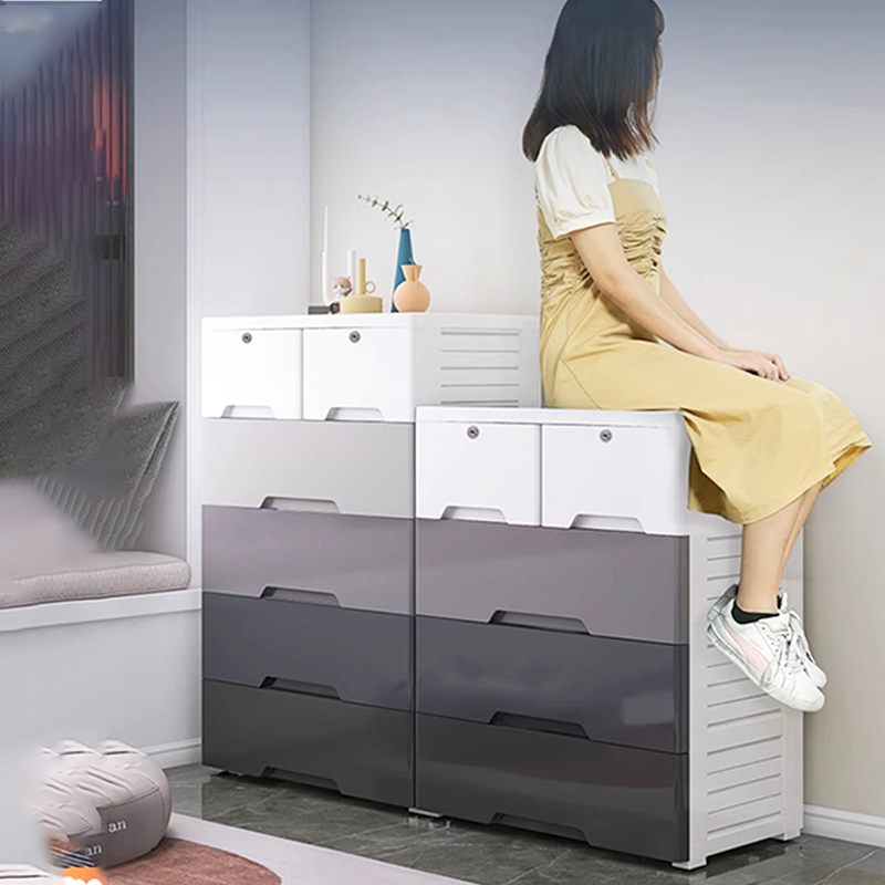 Kazon Widen/thicken room organizer Chest of Drawer Plastic Clothes ...