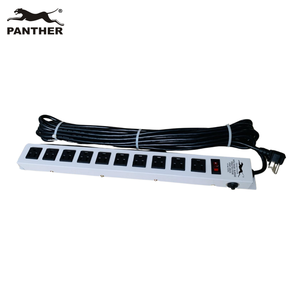 Panther PSP 0824 Extension Cord w/ Voltage Surge Protector 1 Sw, 1 ...