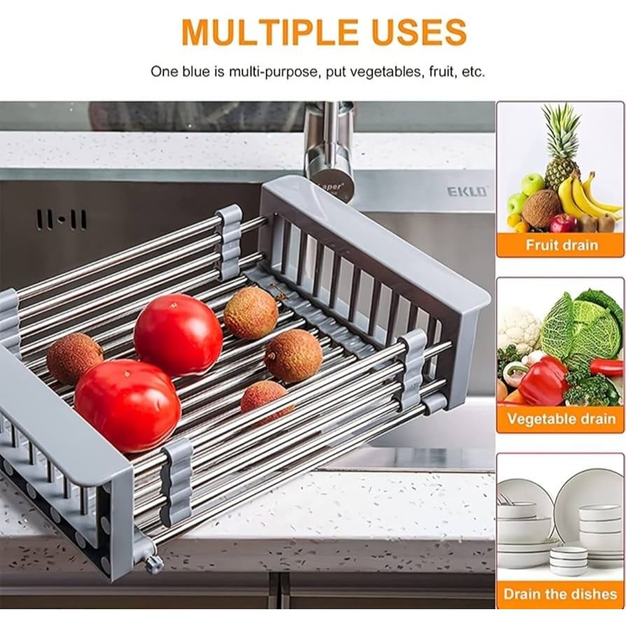 Trendcast Retractable Sink Water Filter Rack – Stainless Steel Kitchen ...