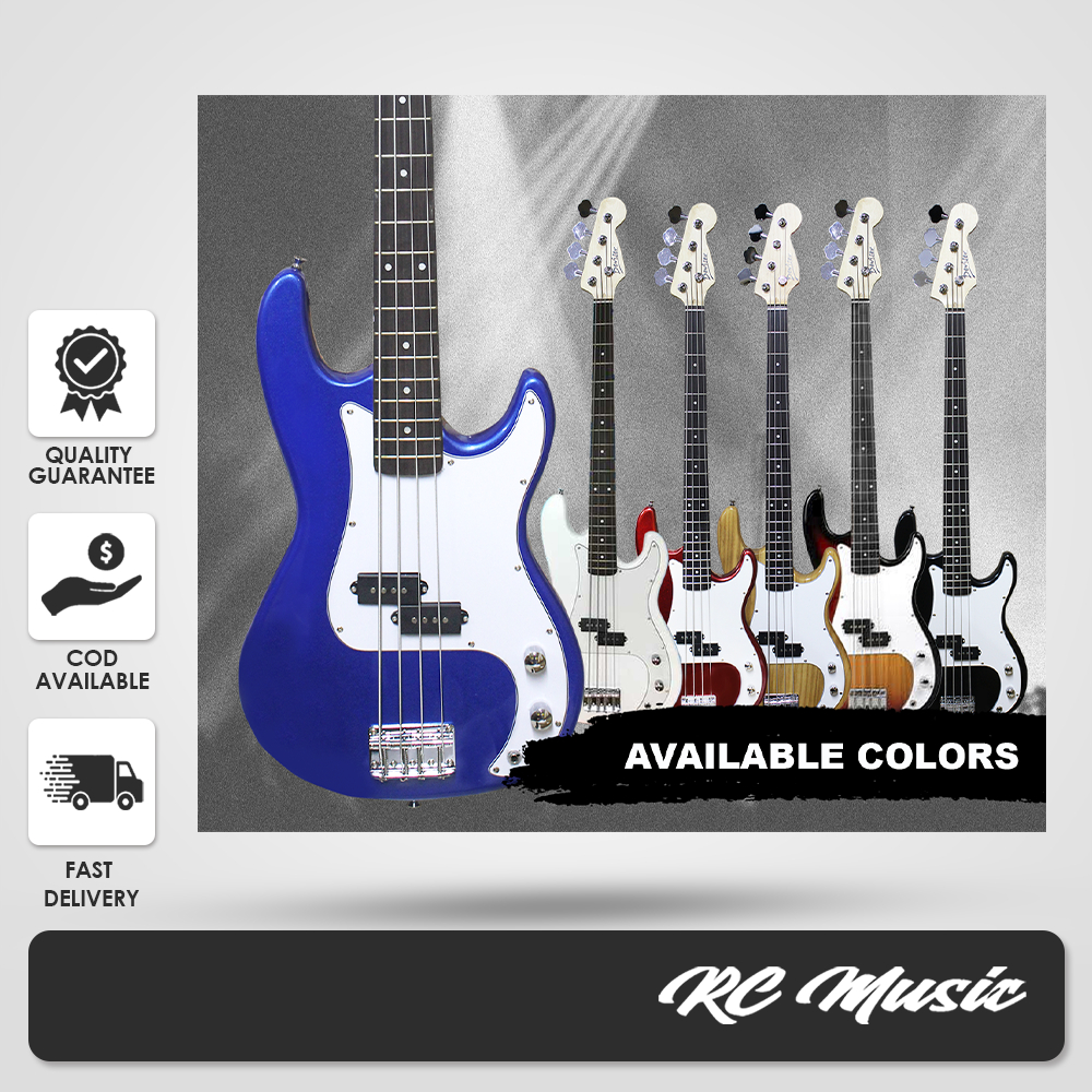 Deviser PB Electric Bass Guitar with Free Cable Music Instrument Music ...