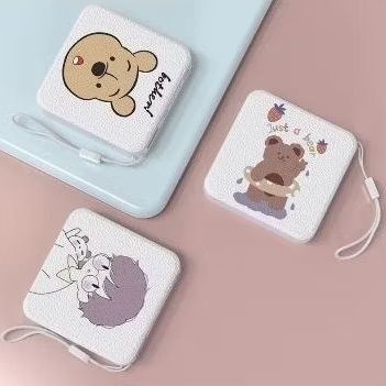 Portable mini cartoon cute design 10000 mah powerbank | Shopee Philippines