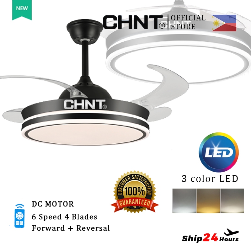 CHNT Ceiling Fan With Light 2 In 1 Home Dining Room Dormitory Mute ...