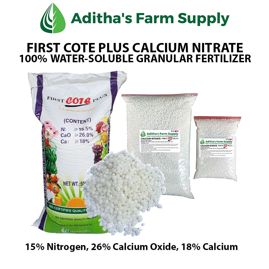 Aditha's First Cote Calcium Nitrate Granular Fertilizer 200g/1kg ...