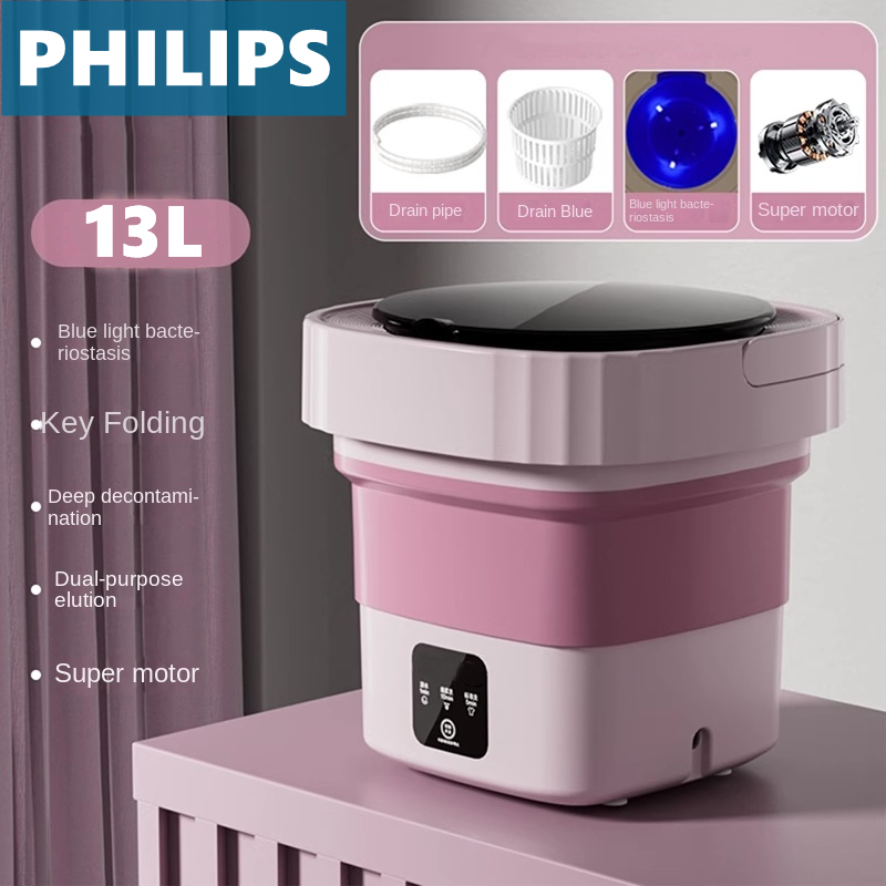 PHILIPS 13L mini capacity foldable automatic underwear washing machine ...