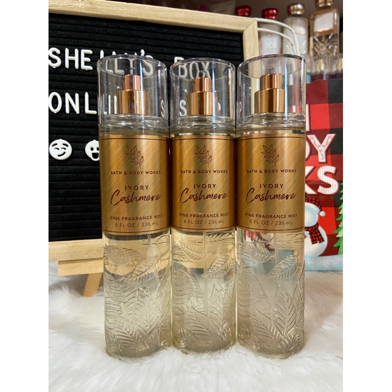 Bath & Body Works IVORY CASHMERE Fragrance Mist🇺🇸 | Shopee Philippines