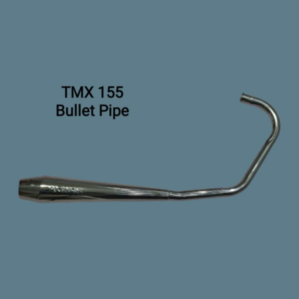 HONDA TMX 155 - BULLETPIPE - Stainless - Double Tube Elbow - With ...