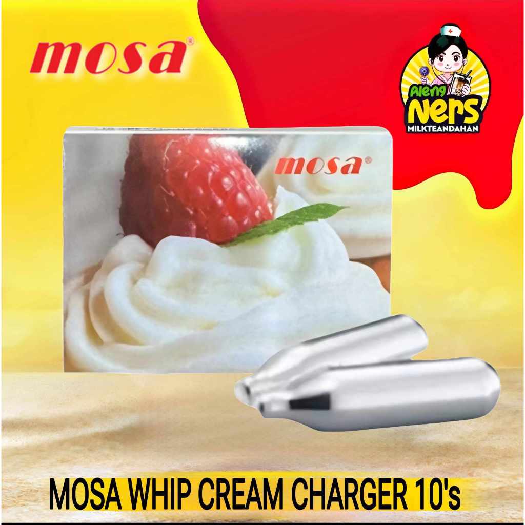 Mosa Cream Charger [10 Charges/ Box] for Whip Cream Dispensers / Mosa ...