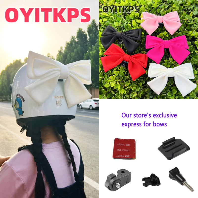 Helmet Ribbon Bow Decorative Accessories for Motorcycle Quick ...
