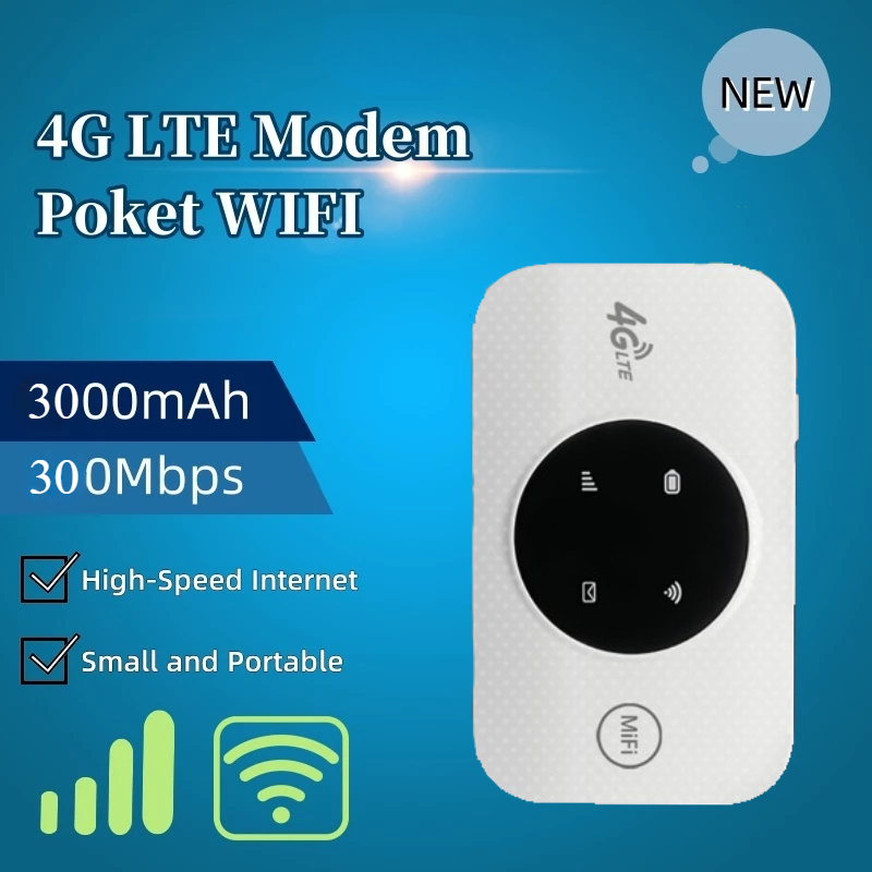 3000mAh Bettery Pocket WiFi Openline 4G LTE Hotspot Router Modem ...