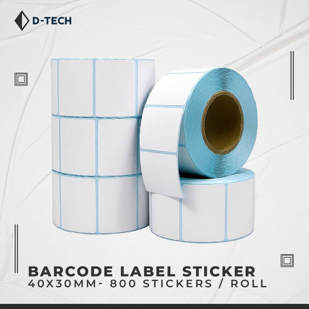 5 Rolls Barcode Label Sticker for Bartender Barcode Creator - 40x30mm ...