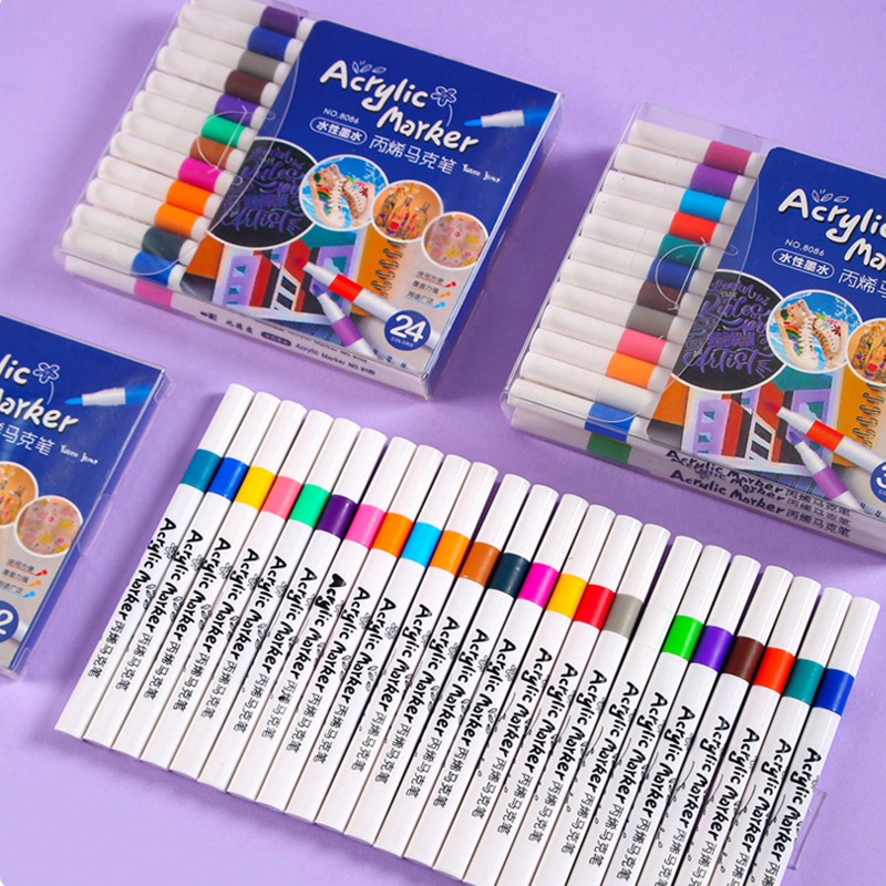 PAE DIY Acrylic Marker Pen Set – Waterproof, Non-Fading Graffiti ...