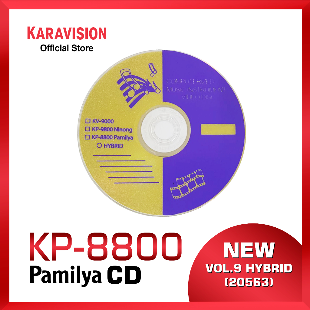 Karavision Pamilya KP-8800 Hybrid Karaoke Disc Volume 10 | Shopee Philippines