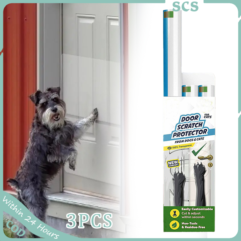 3pcs Door Protectors from Cats Scratching,Door Guard Clear,Anti Scratch ...