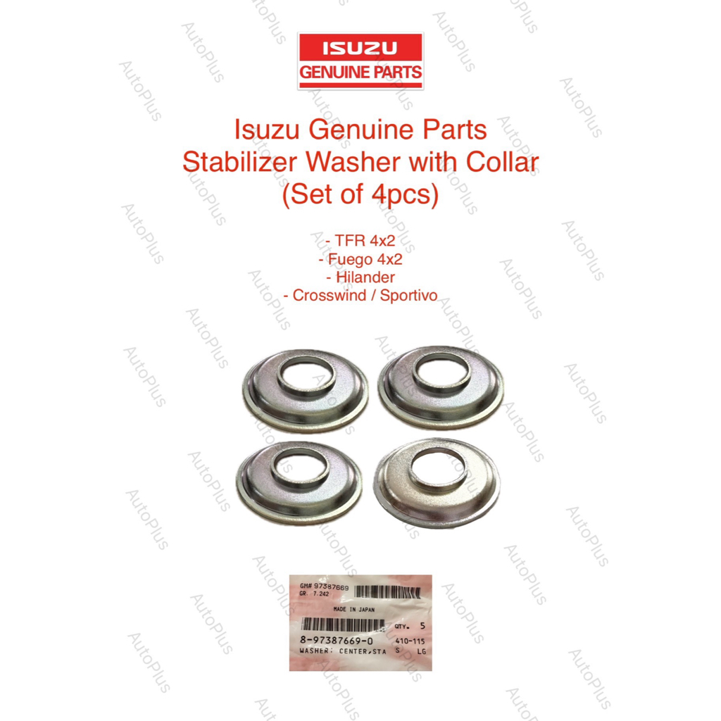 Isuzu Genuine Parts Stabilizer Bushing Washer w/ Collar (4x2): TFR ...