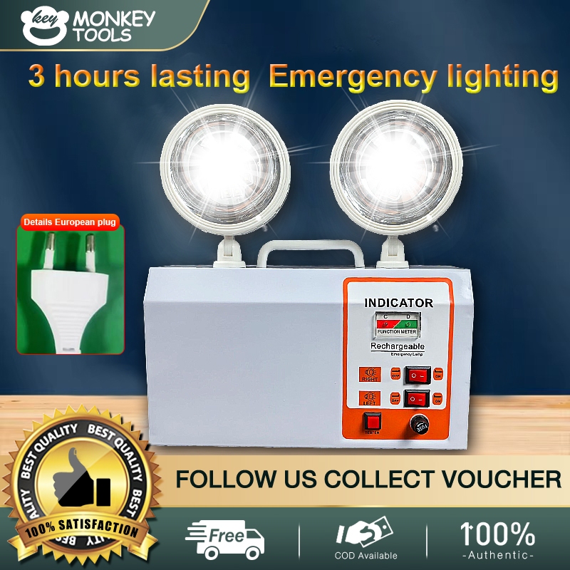 Rechargeable Twinhead Fire Emergency Lamp，Emergency lighting for ...