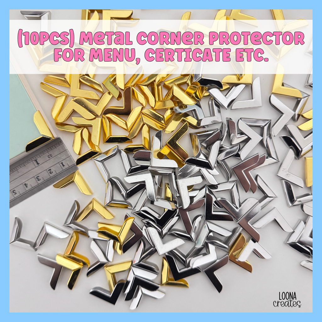 10PCS Metal Corner Protector for Menu, Books, Certificate, Frames ...