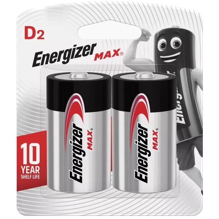 Energizer Max Alkaline D2 Batteries E95MAXBP2 | Shopee Philippines