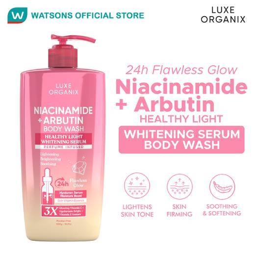 LUXE Organix Arbutin Serum Body Wash 1000g | Shopee Philippines