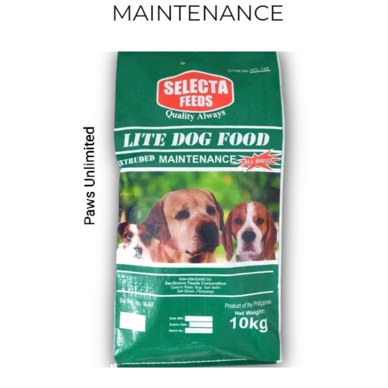 Selecta Feeds Maintenance Dog Food 10kg | Shopee Philippines