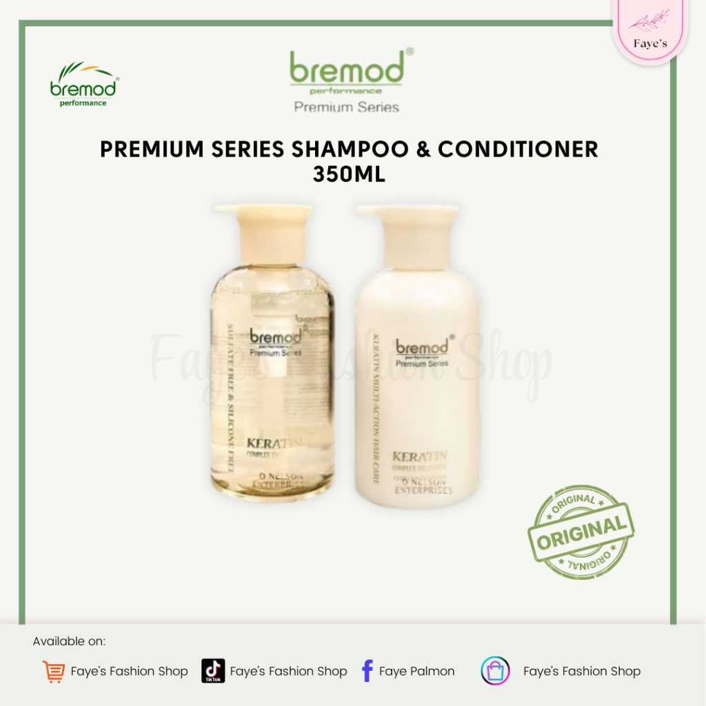 Bremod Premium Series Shampoo & Conditioner 350ml | Shopee Philippines