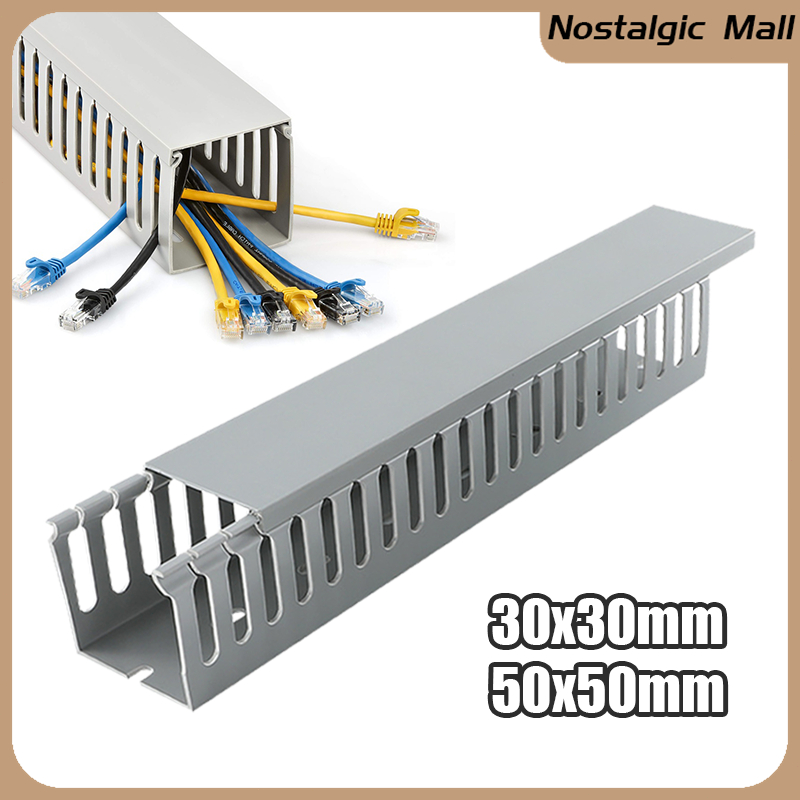 Open Slot Cable Duct PVC Cable Tray Duct Slotted，Updated Cable Raceway ...