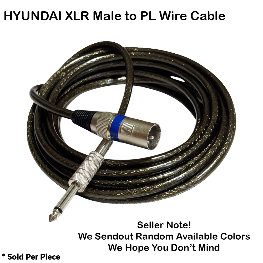 HYUNDAI /TRIDENT Premium Microphone Wire XLR Male Plug to PL 6.35mm ...