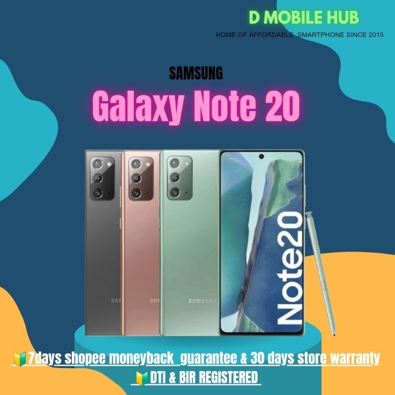 Samsung Galaxy Note 20 5G 256GB 8gb snapdragon Full Box with ...