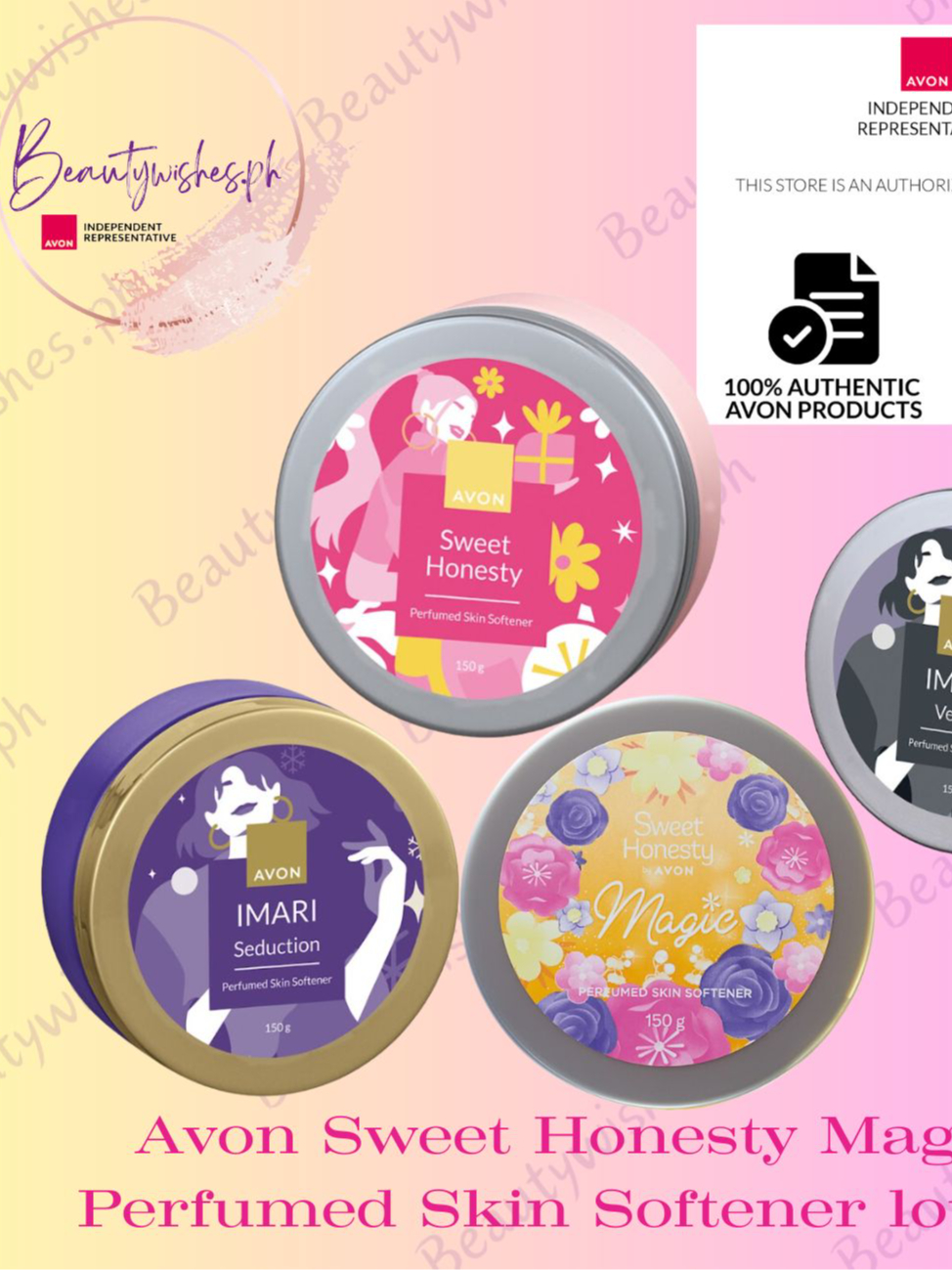 Avon Skin Softener jar Lotion - Sweet Honesty Magic Moments Forever ...