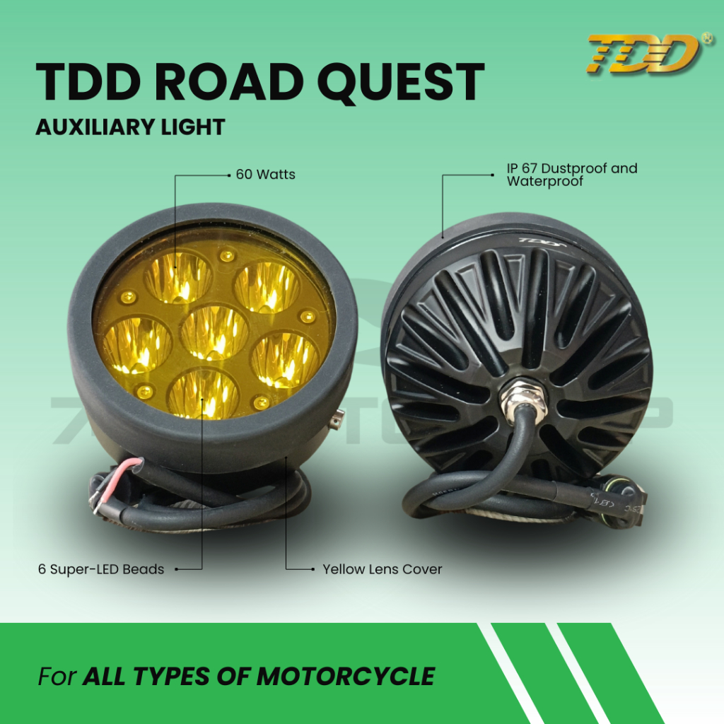 TDD AUXILIARY LIGHT ROAD QUEST | Shopee Philippines