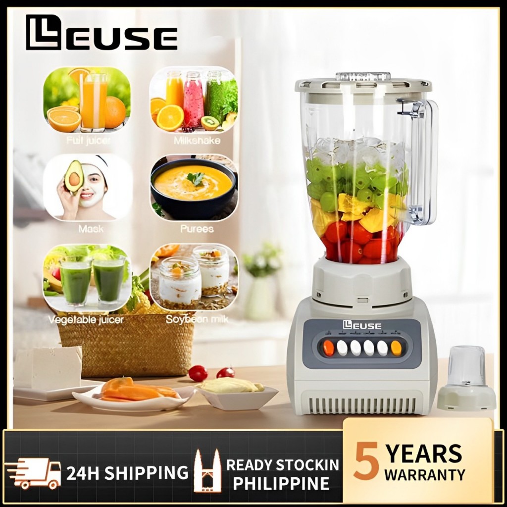 【LEUSE】2-in-1 blender with 1.5L grinder - 300W multi-function juicer ...