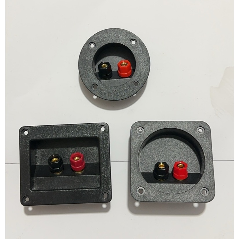 Round/Sqare Speaker Box Terminal Binding Post Stereo Screw Cup Wire ...