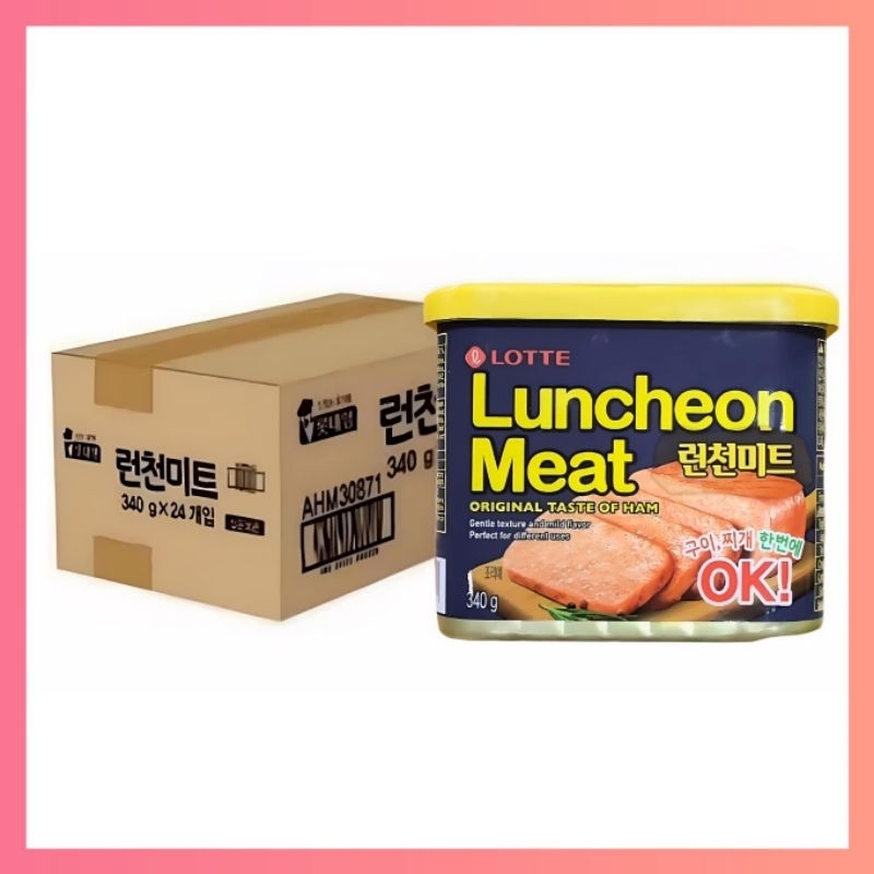Lotte Korean Ok Luncheon Meat 340g x 24pcs (1BOX) | Shopee Philippines
