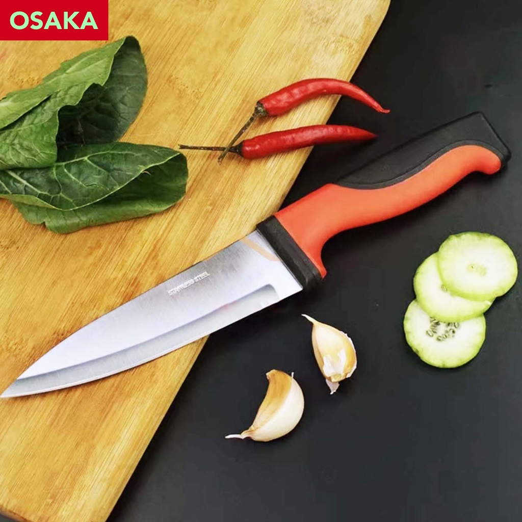 Osaka Japan Multipurpose Professional Knife R/B Handle Kitchen Knife ...