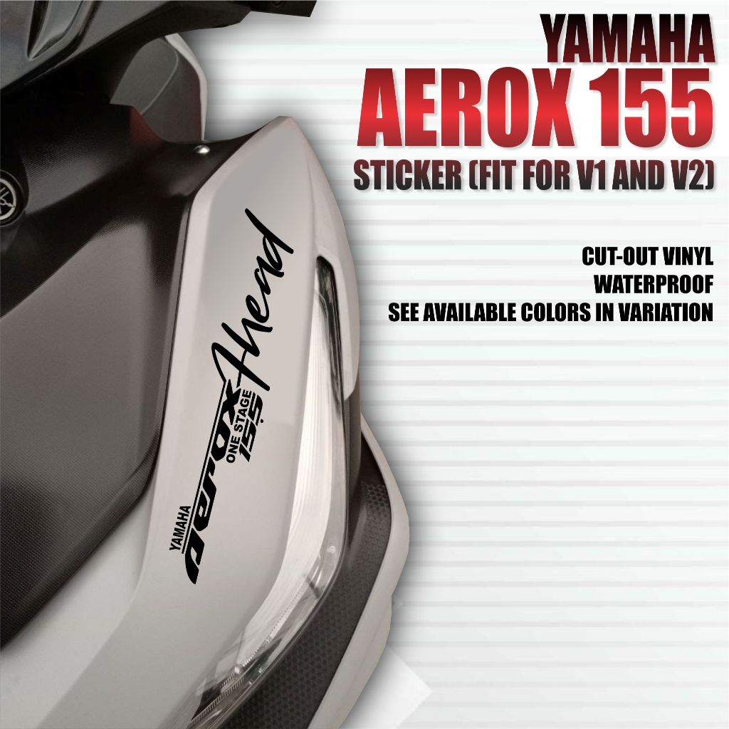 Aerox 155 One Stage Ahead Sticker - (For V1 & V2) Aerox 155 Motorcycle ...