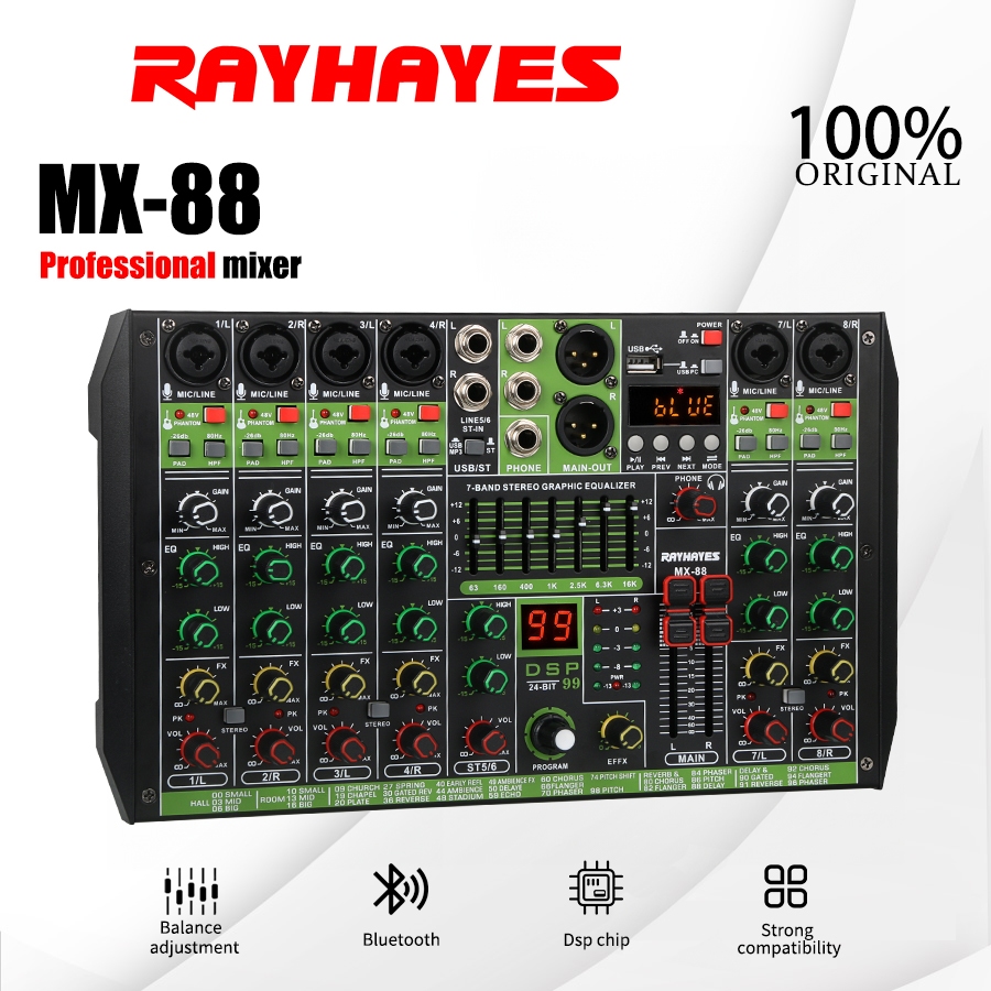 RAYHAYES Original MIXER Channel Mixer W/Bluetooth Sound Mixer ...