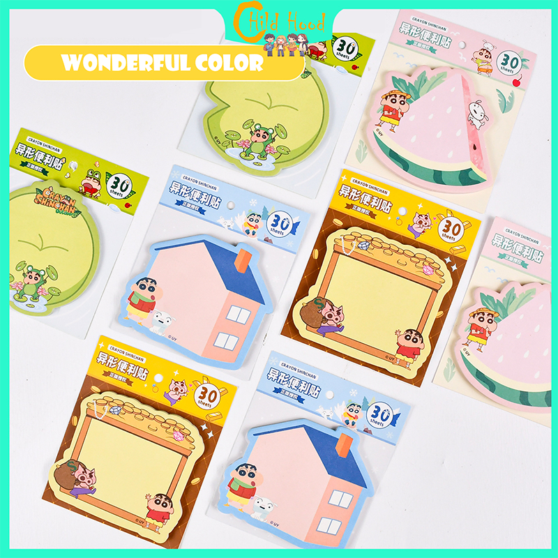 Crayon Shin-chan Post-it Notes Cute Cartoon Student Portable Notes ...