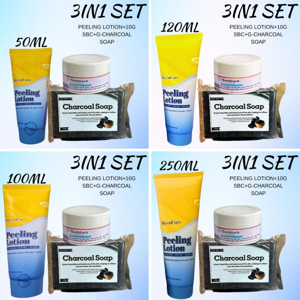 SKEENCARE TRIO SET(PEELING LOTION+SNAIL REPAIR SOAP+10G SBC) | Shopee ...