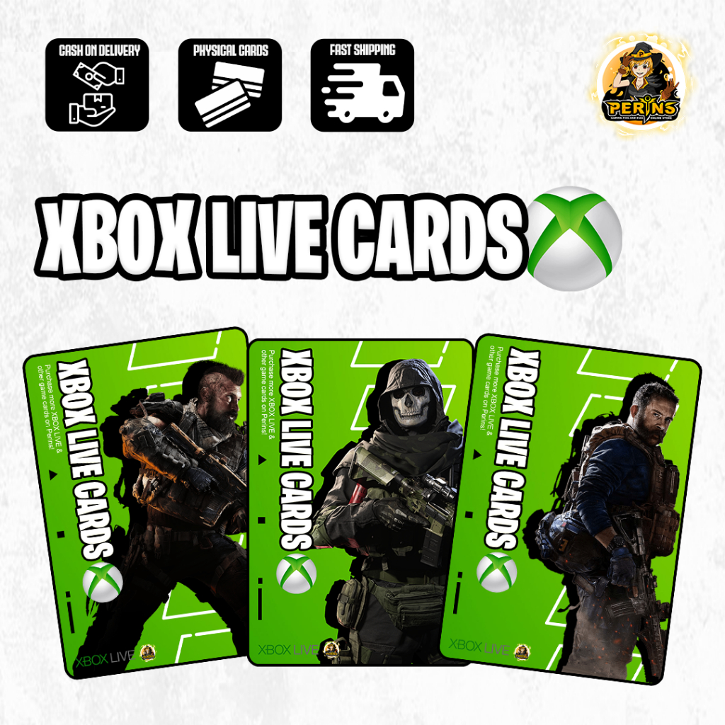 XBOX Live Cards with Free Stickers! (Cash on Delivery) | Shopee Philippines