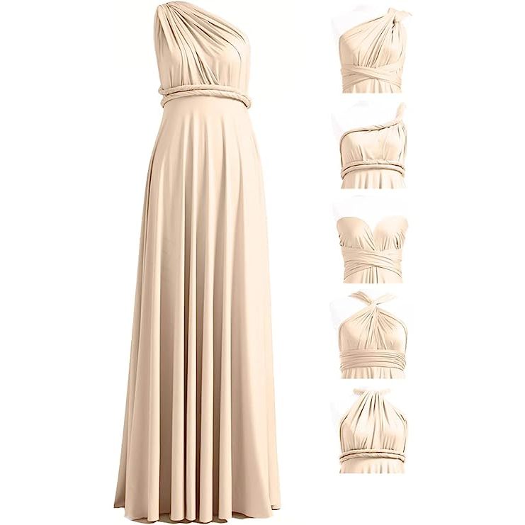 CREAM Infinity Dress with Attached Tube Floorlength | Shopee Philippines